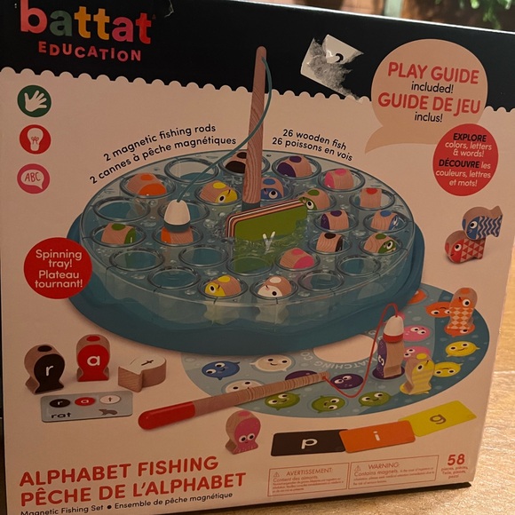 Battat | Toys | Battat Education Magnetic Alphabet Fishing Set Game ...